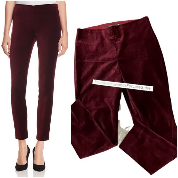 Lauren Ralph Lauren | Pants & Jumpsuits | Lauren Ralph Lauren Burgundy Velvet Skinny Trouser ...